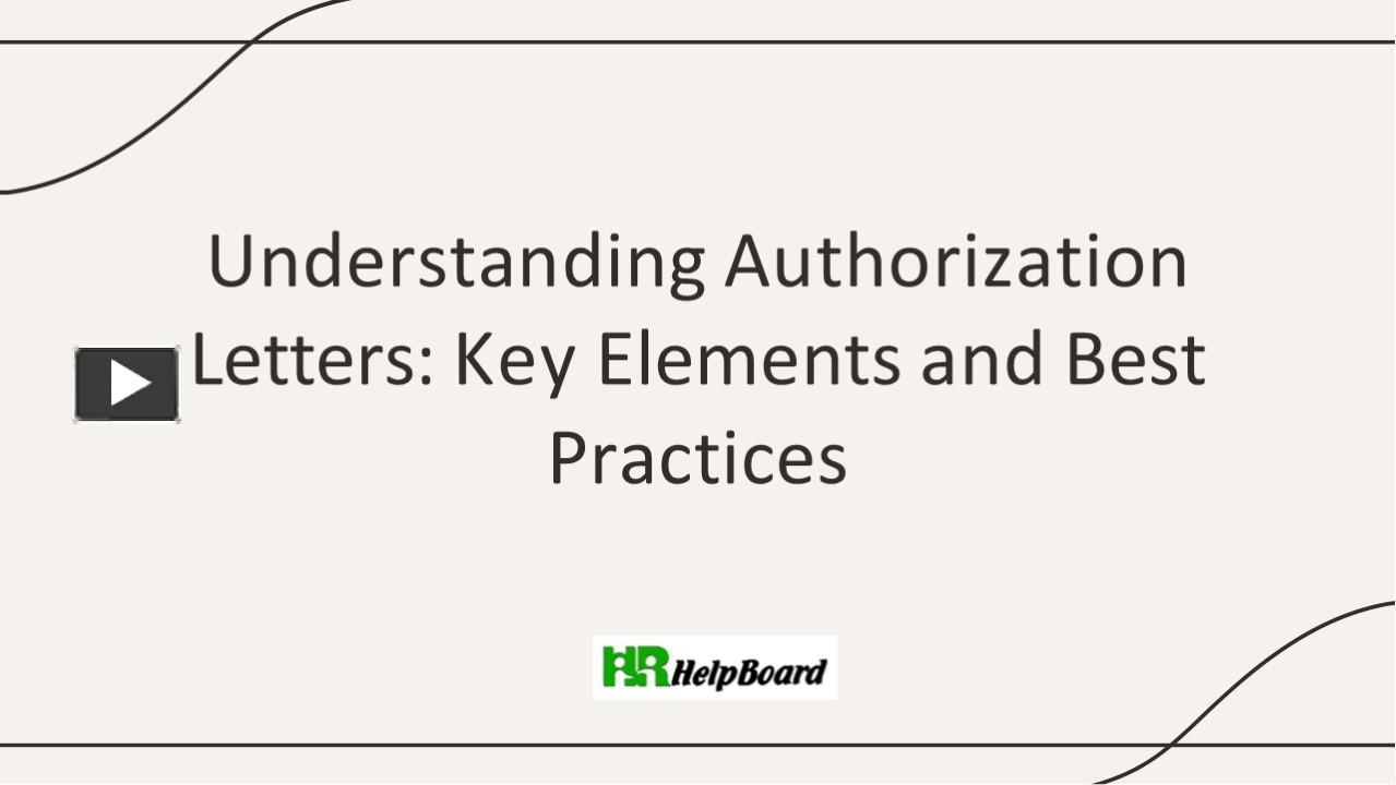 PPT – Authorization Letter Format PowerPoint presentation | free to download - id: 9c872f-MTYyZ
