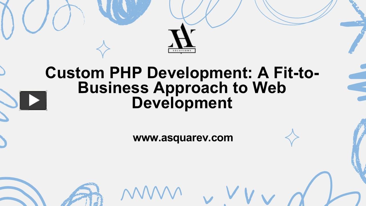 Ppt Custom Php Development A Fit To Business Approach To Web