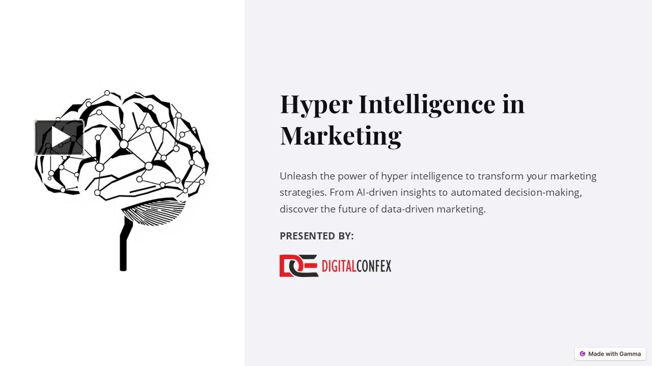 Hyper Intelligence in Marketing presentation | free to download
