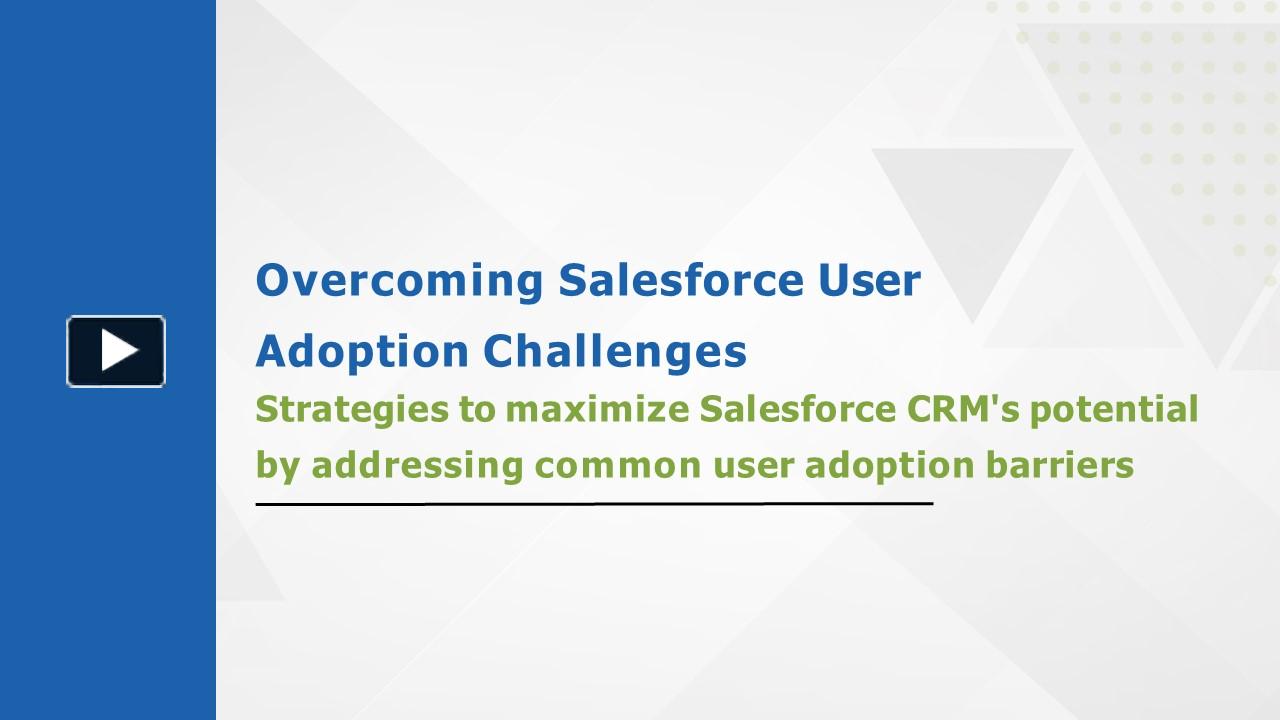 PPT – Overcoming Salesforce User Adoption Challenges PowerPoint presentation | free to download ...
