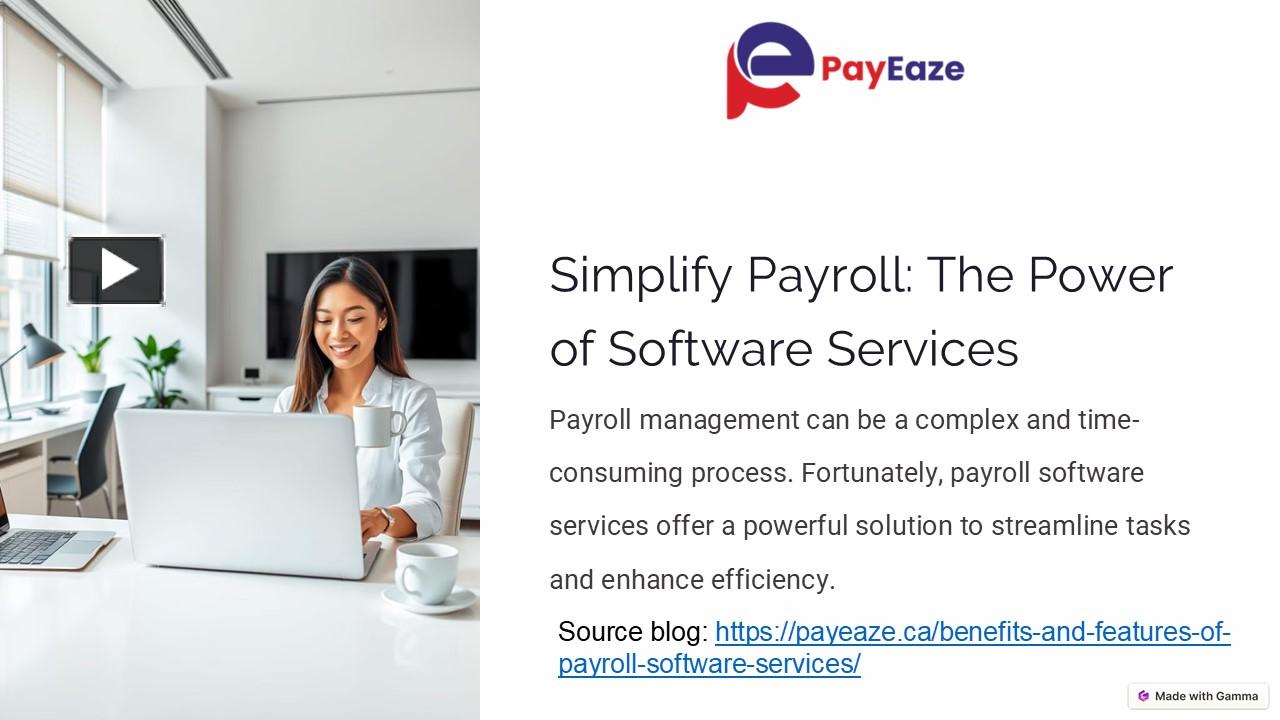 PPT – Why Payroll Software Services Are Essential: Benefits & Features! PowerPoint presentation ...