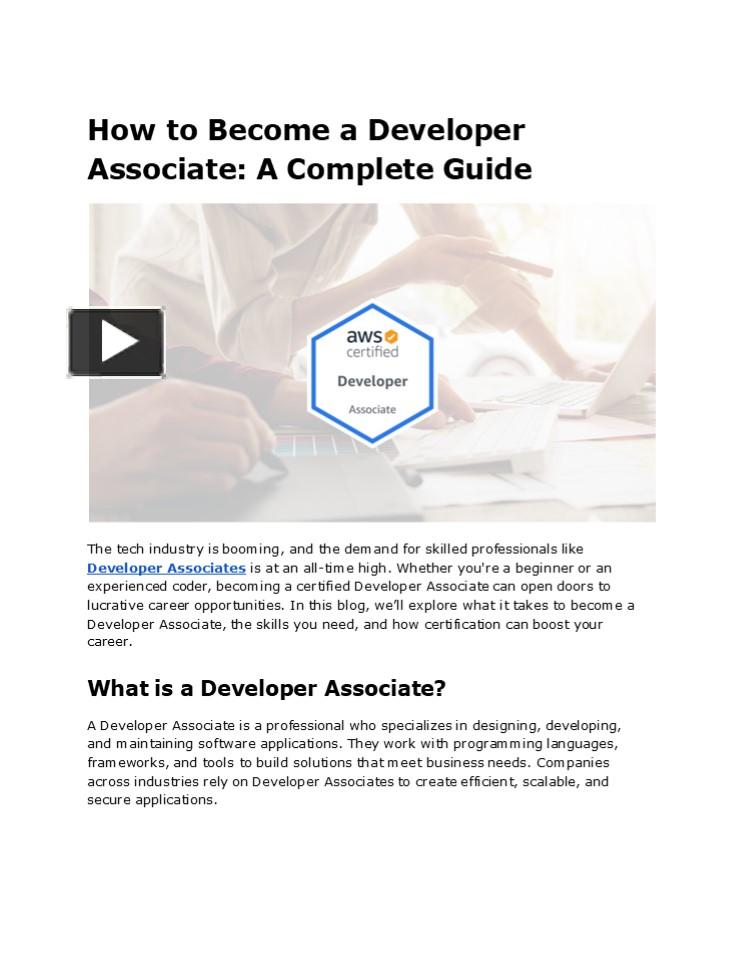 PPT – Unlock Your Potential as a Developer Associate PowerPoint presentation | free to download ...