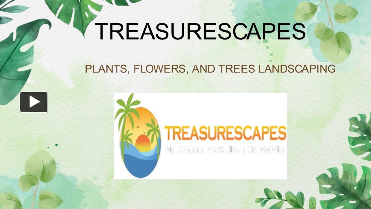 PPT – Plants Flowers and Trees Landscaping PowerPoint presentation ...