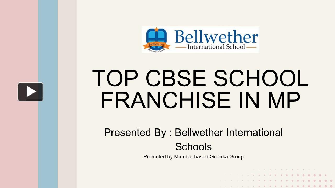 PPT – International School Franchise in India – Bellwether Schools PowerPoint presentation ...