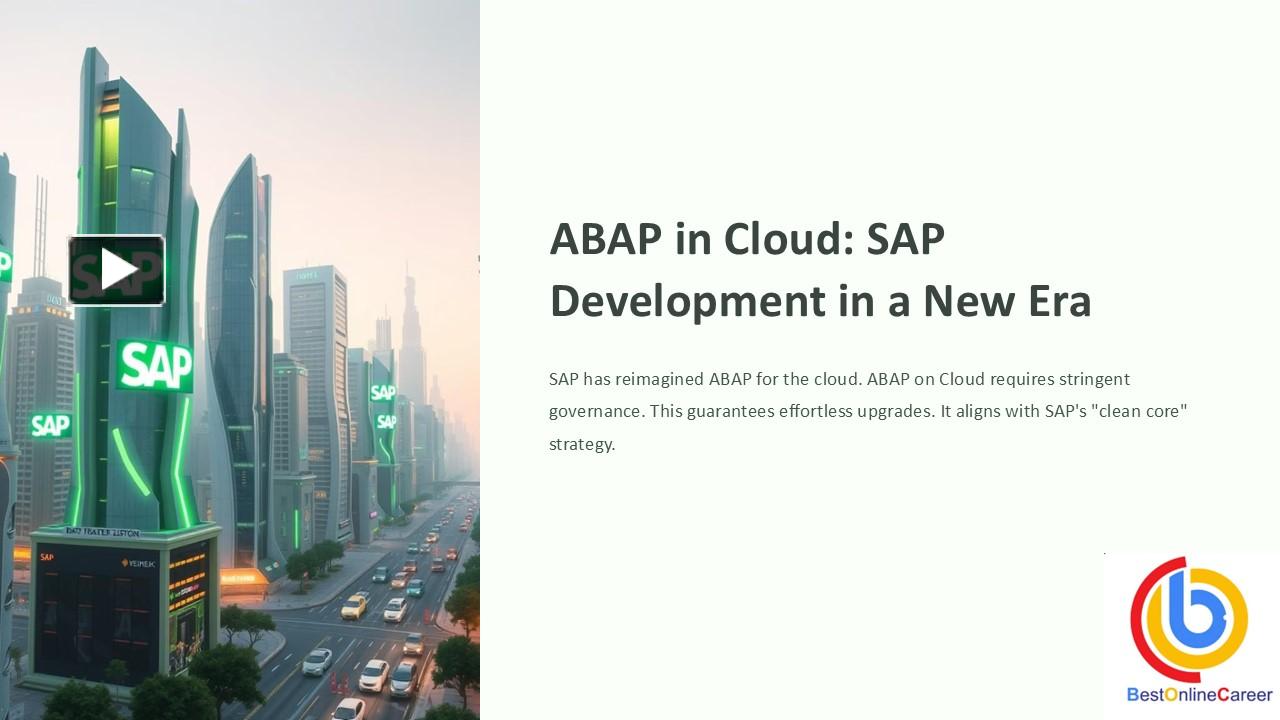 Ppt Abap In Cloud Sap Development In A New Era Powerpoint