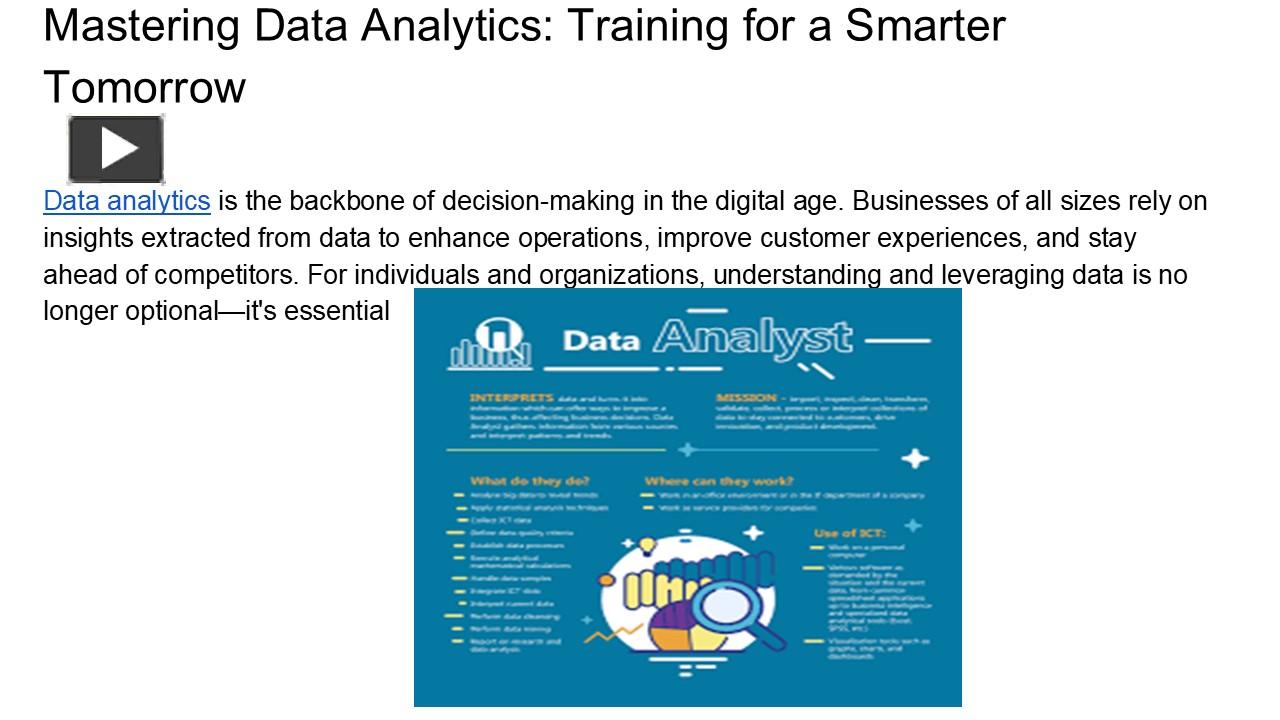 PPT – Data Analytics Training PowerPoint presentation | free to download - id: 9c9284-NWE3Y