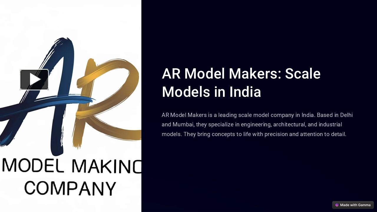PPT – Expert Scale Model Makers in India – AR Model Makers PowerPoint presentation | free to ...