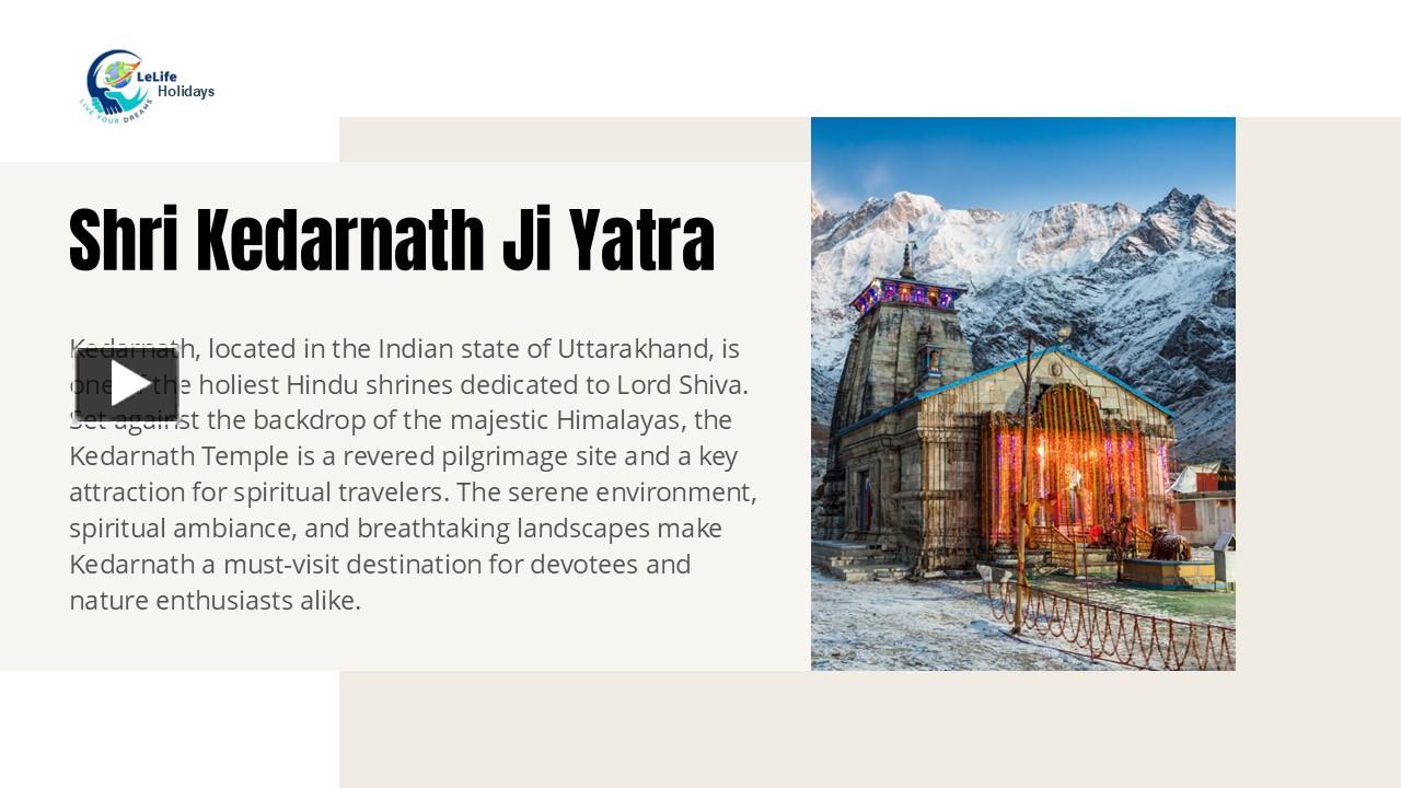 PPT – Kedarnath Yatra 5 Days 4 Nights Package – Best Kedarnath Tour with Stay & Transport ...