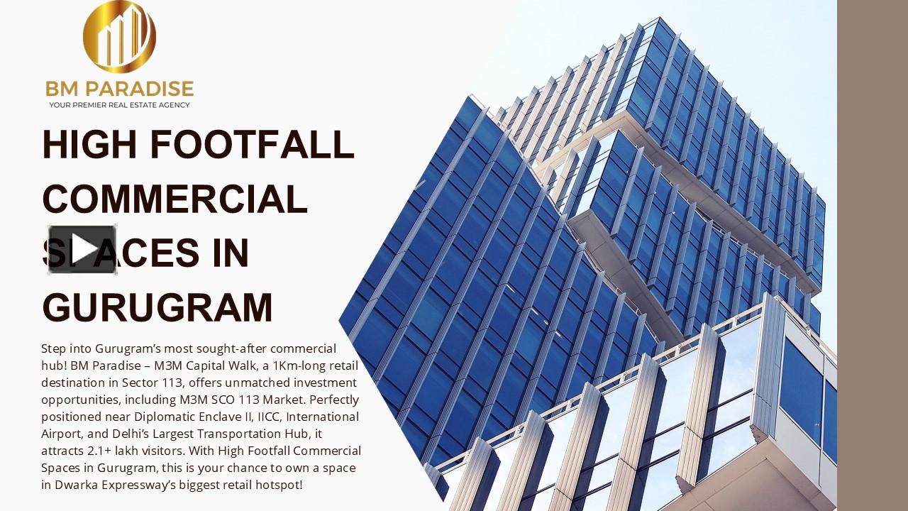 PPT – High Footfall Commercial Spaces in Gurugram PowerPoint presentation | free to download ...