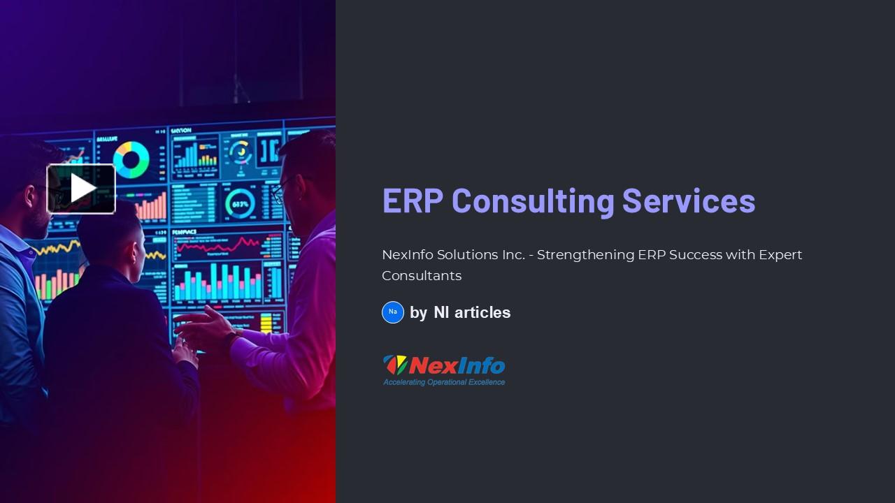 PPT – ERP Consulting Services PowerPoint presentation | free to download - id: 9c9b54-MjcxM