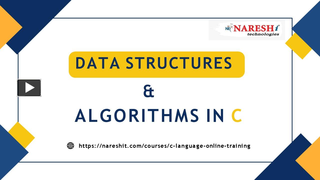 Data Structures And Algorithms In C Presentation Free To Download 3596