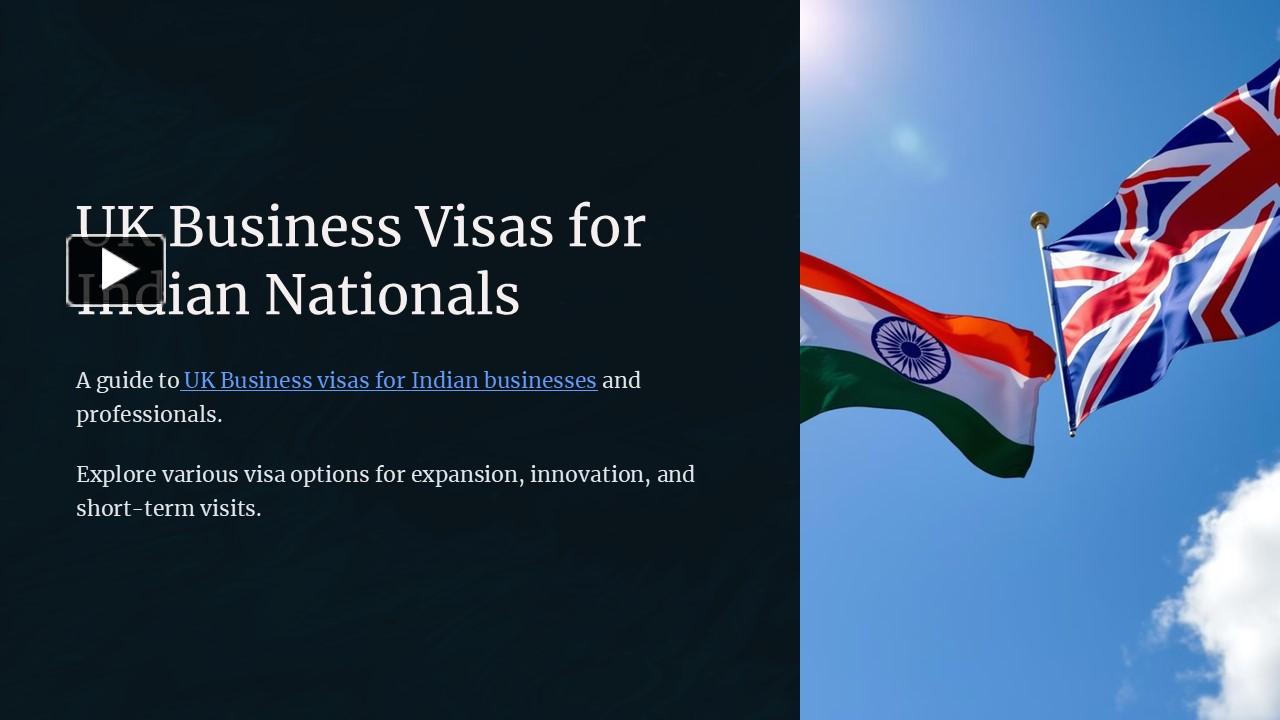 PPT – uk business visa from india PowerPoint presentation | free to ...