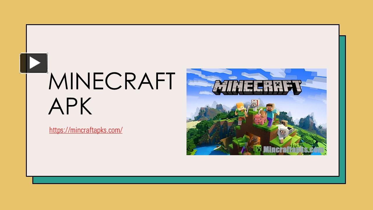 Minecraft Apk presentation | free to download