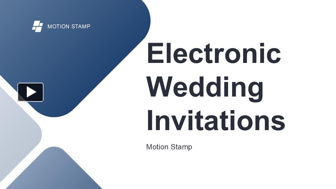 PPT – Electronic Wedding Invitations PowerPoint presentation | free to download - id: 9c9ea2-YTY5N