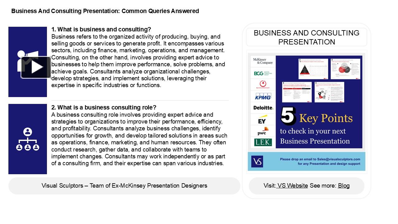 PPT – Crafting a Consulting Business Plan: Essential Elements for ...