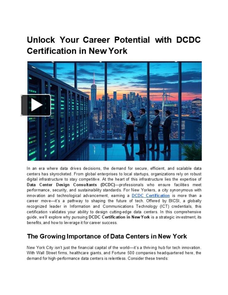 PPT – DCDC Certification in New York! PowerPoint presentation | free to download - id: 9ca0a3-NWRhM