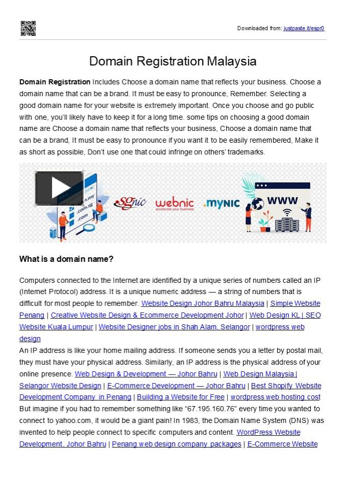 PPT – Domain Registration Malaysia PowerPoint presentation | free to download - id: 9ca42a-ZmVlN