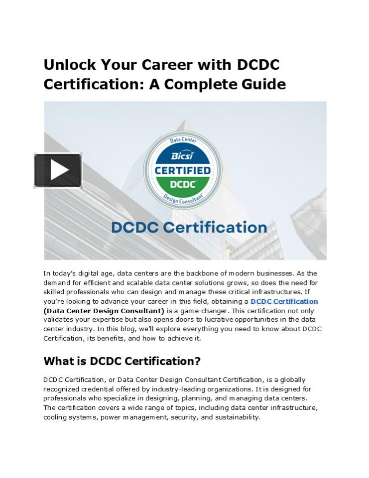PPT – Unlock Career Growth with DCDC Certification PowerPoint presentation | free to download ...