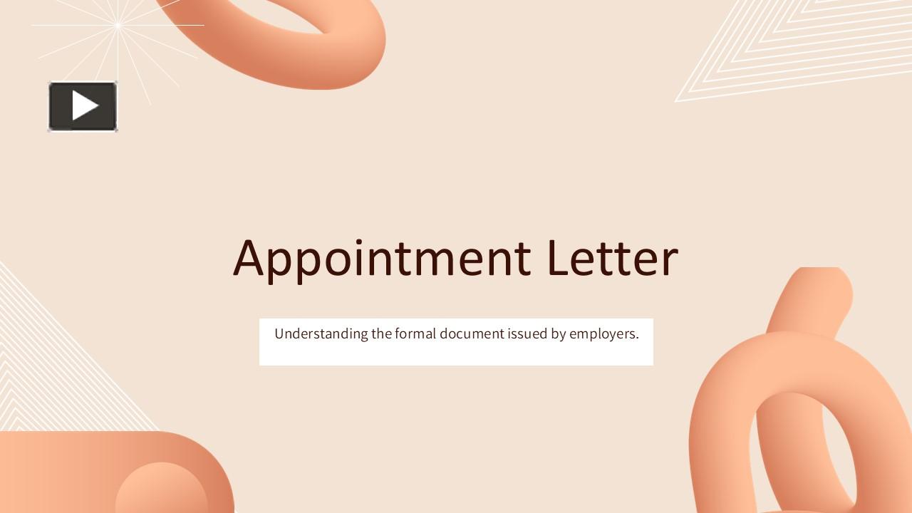 PPT – How to Write an Appointment Letter Format PowerPoint presentation | free to download - id ...