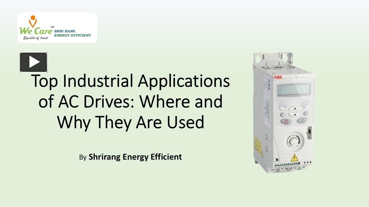 PPT – What is an AC Drive? A Complete Beginner’s Guide PowerPoint presentation | free to ...