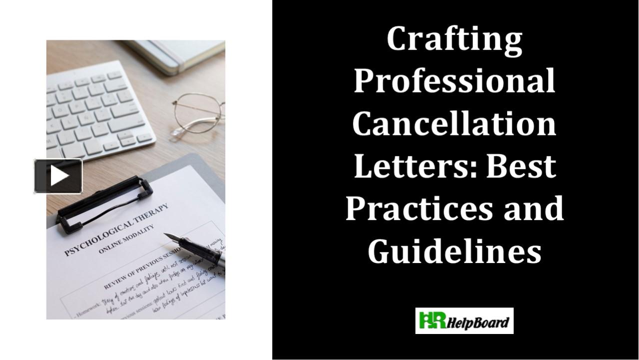 PPT – Cancellation Letter Its Sample PowerPoint presentation | free to download - id: 9cac21-MzFlO