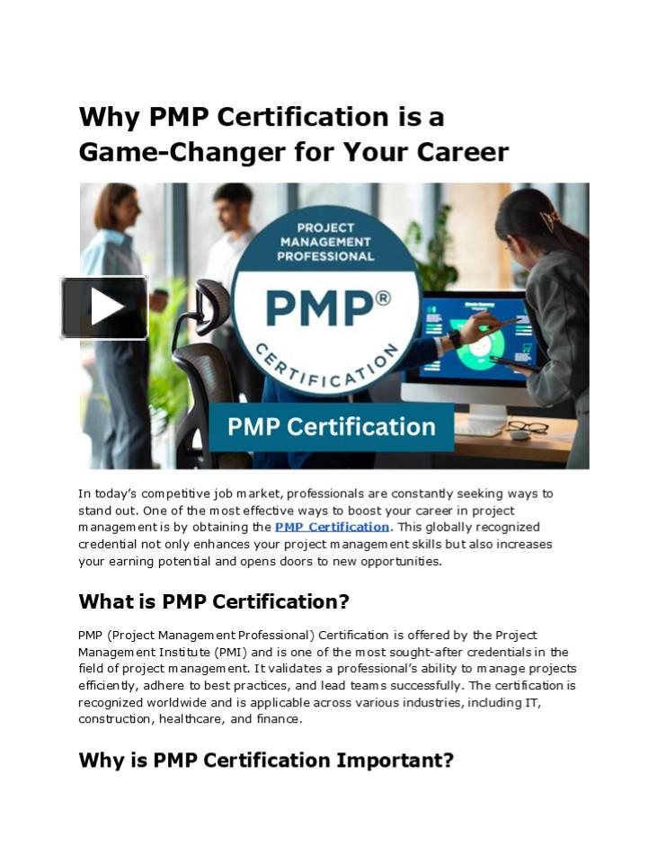PPT – Achieve Your PMP Certification: A Step-by-Step Guide PowerPoint presentation | free to ...