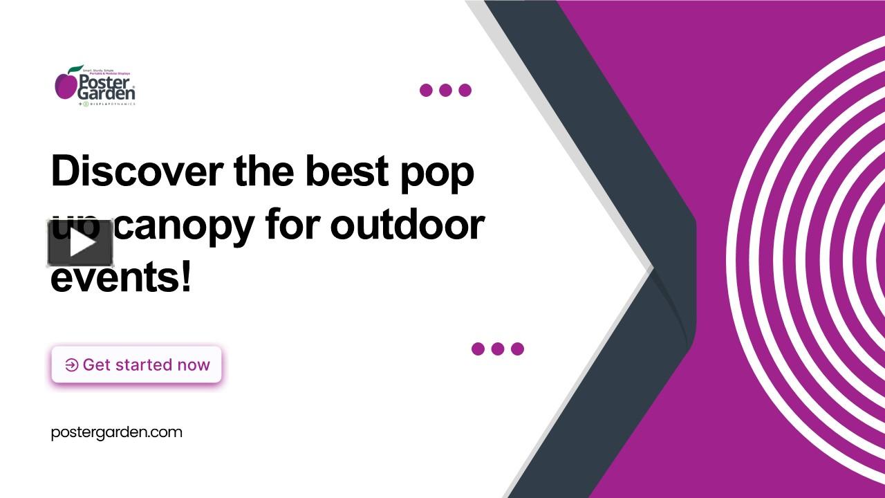 PPT – Top Picks for Pop Up Canopies: Your Guide to Outdoor Events PowerPoint presentation | free ...