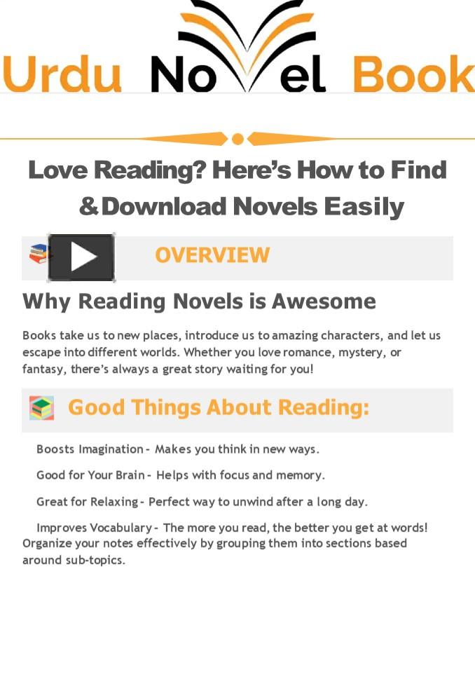 PPT – Enjoy Free Urdu Novels – Read Anytime, Anywhere! PowerPoint presentation | free to ...