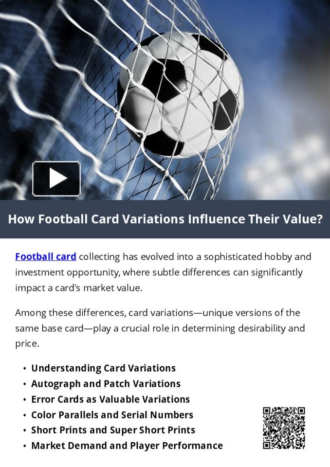 PPT – How Football Card Variations Influence Their Value? PowerPoint ...