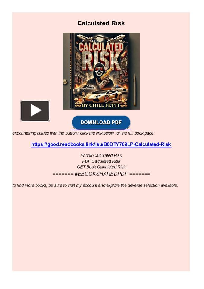 PPT – DOWNLOAD PDF Calculated Risk PowerPoint presentation | free to download - id: 9cbda2-MTlhN