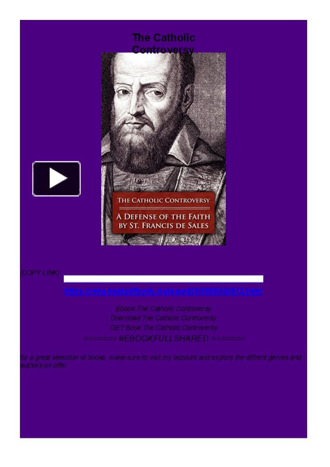 PPT – Download (PDF) The Catholic Controversy PowerPoint presentation | free to download - id ...