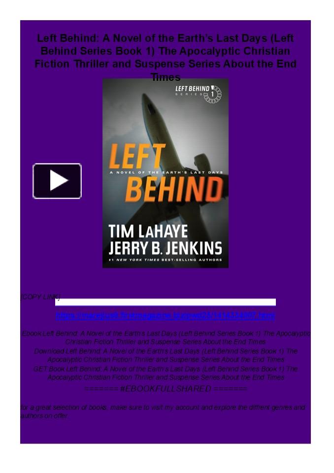 Pdf (read online) Left Behind: A Novel of the Earth’s Last Days (Left ...