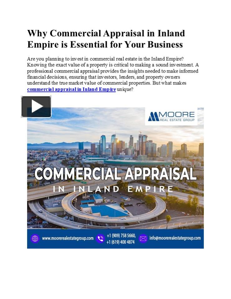 PPT – Why Commercial Appraisal in Inland Empire is Essential for Your Business PowerPoint ...
