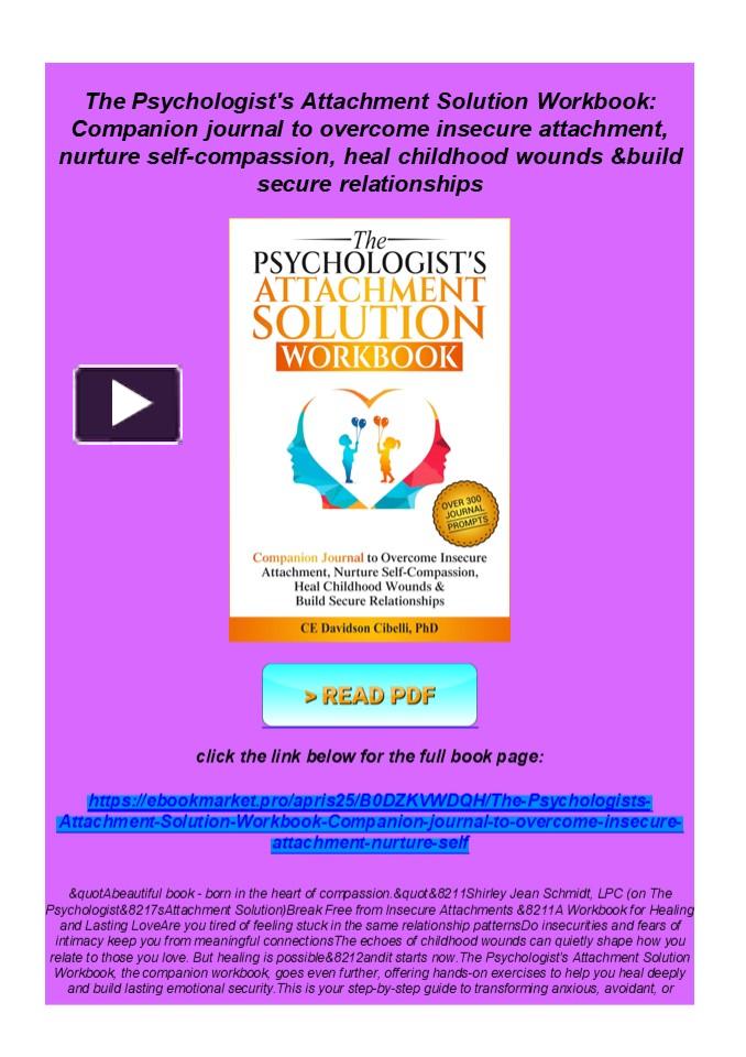 PPT – Download The Psychologist's Attachment Solution Workbook: Compani ...
