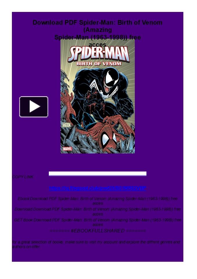 PPT – Download PDF Spider-Man: Birth of Venom (Amazing Spider-Man (1963-1998)) free acces ...