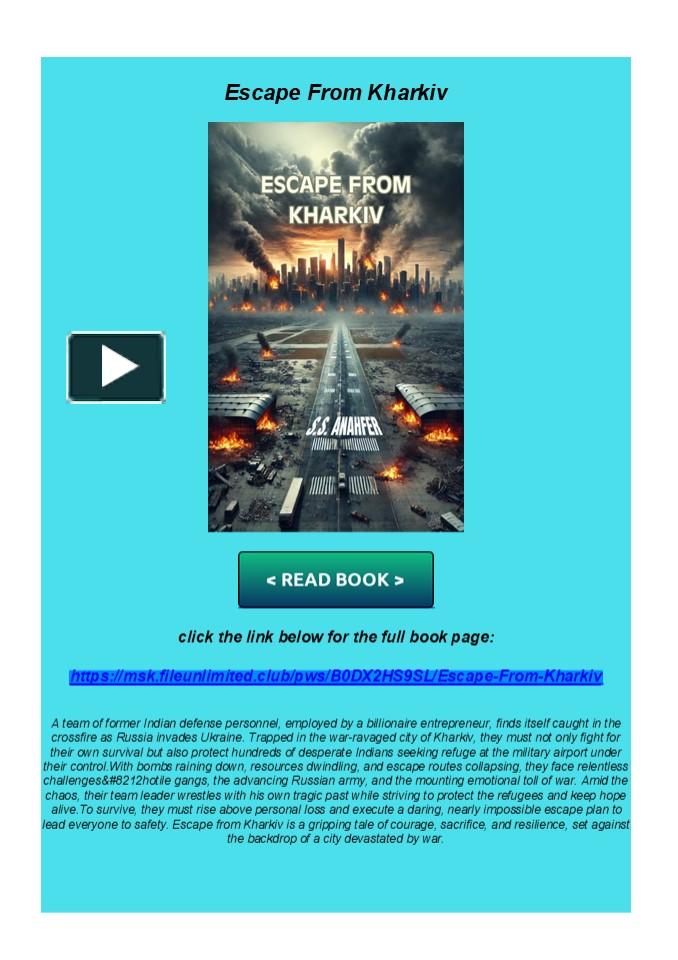 PPT – read pdf Escape From Kharkiv PowerPoint presentation | free to download - id: 9cc59b-Mjc5M