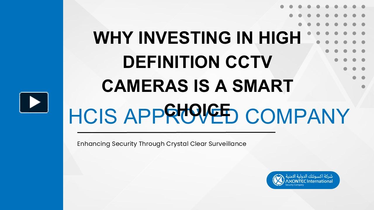 PPT – Why investing high definition cctv cameras is a smart choice PowerPoint presentation ...