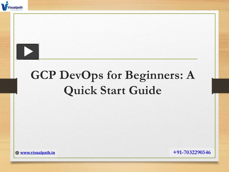 GCP DevOps Certification Course in India | GCP DevOps presentation | free to download