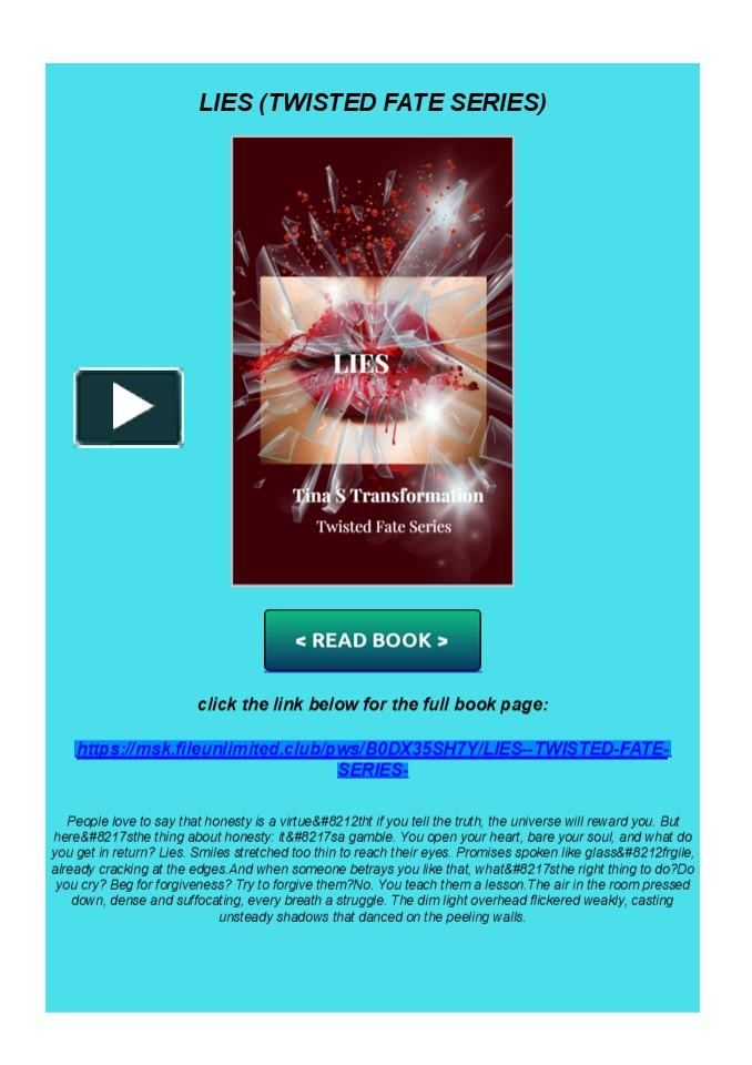 PDF LIES (TWISTED FATE SERIES) presentation | free to download