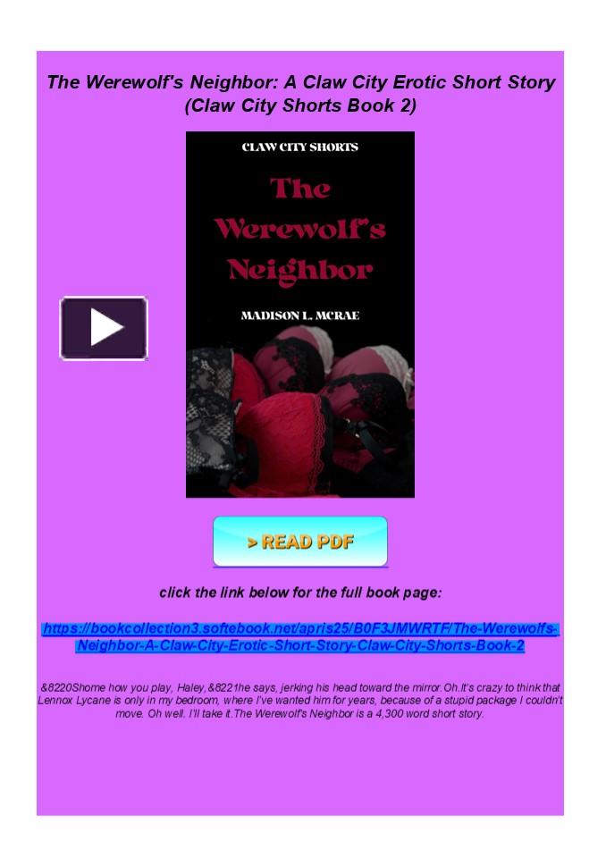 DOWNLOAD The Werewolf's Neighbor: A Claw City Erotic Short Story (Claw presentation | free to ...