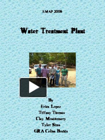 Water Treatment Plant presentation | free to view