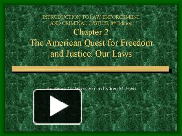 INTRODUCTION TO LAW ENFORCEMENT AND CRIMINAL JUSTICE, 8th Edition ...