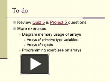 Todo presentation | free to view