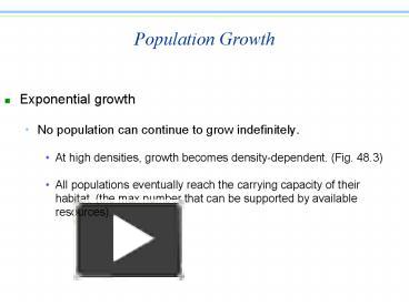 PPT – Population Growth PowerPoint presentation | free to view - id ...