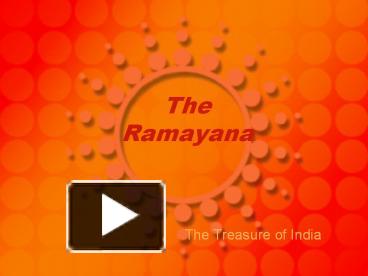 The Ramayana presentation | free to view