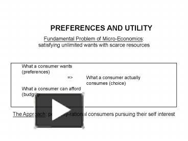 PREFERENCES AND UTILITY presentation | free to download