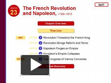PPT – The French Revolution and Napoleon, 17891815 PowerPoint ...