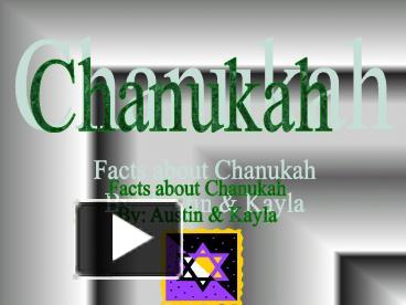 PPT – Chanukah PowerPoint presentation | free to view - id: a0fb1-NjdlN