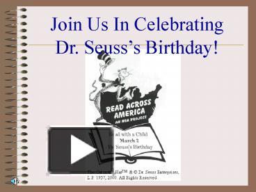 PPT – Dr. Seuss PowerPoint presentation | free to view - id: a1611-NTczM