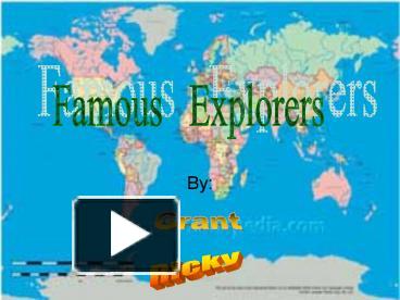 PPT – Famous explorers PowerPoint presentation | free to view - id ...